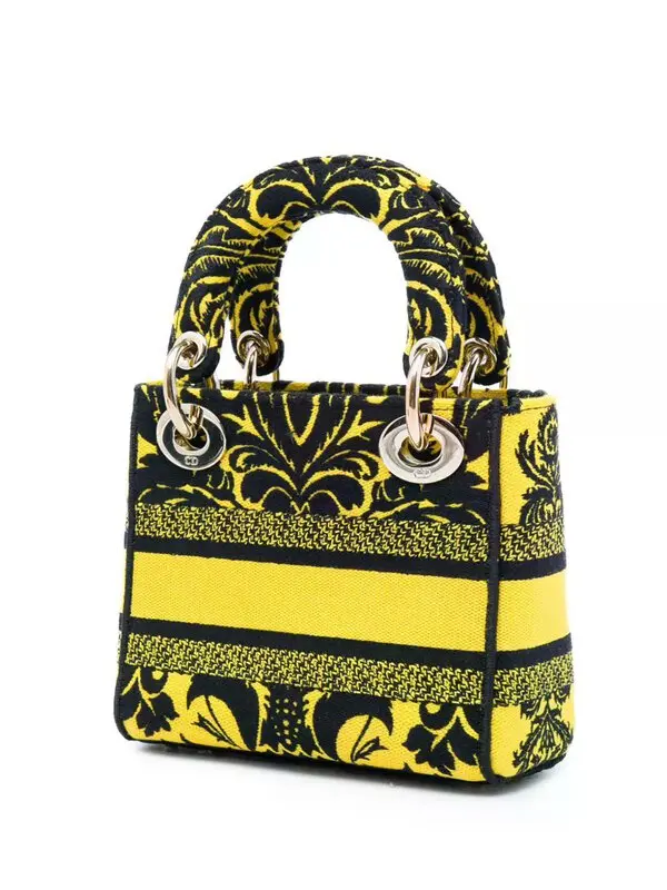 Dior Mini Lady D-lite Satchel - Yellow