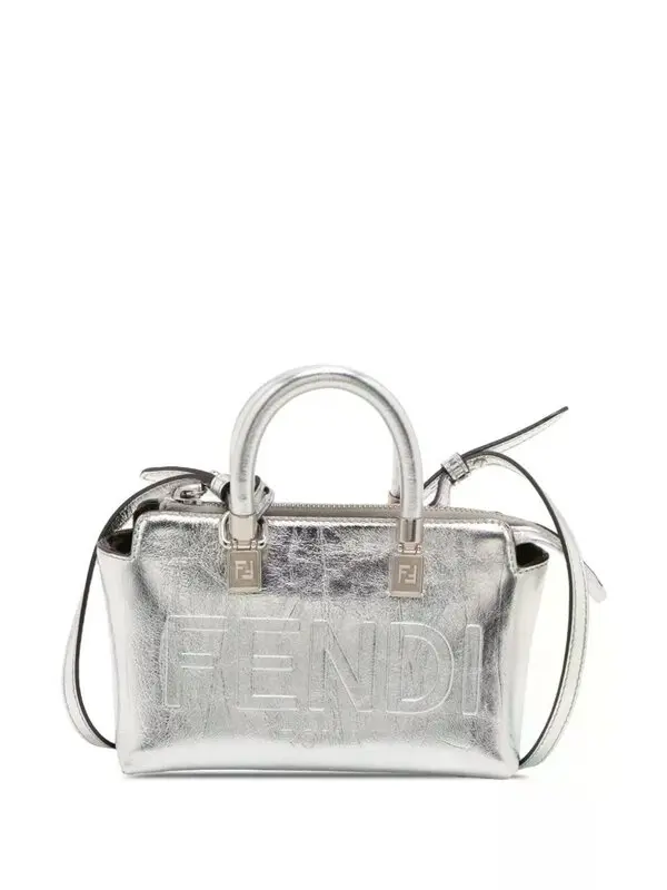 Fendi 2010-2026 Mini Leather The Way Roma Satchel - Silver