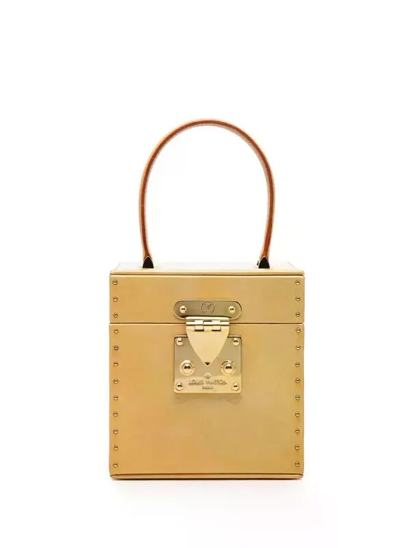 LOUIS VUITTON 1998 Monogram Vernis Bleecker Box Vanity Bag - Neutrals