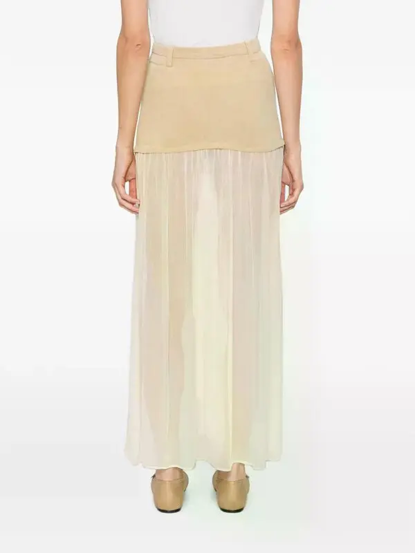 AYA MUSE Asha Sheer-panel Maxi Skirt