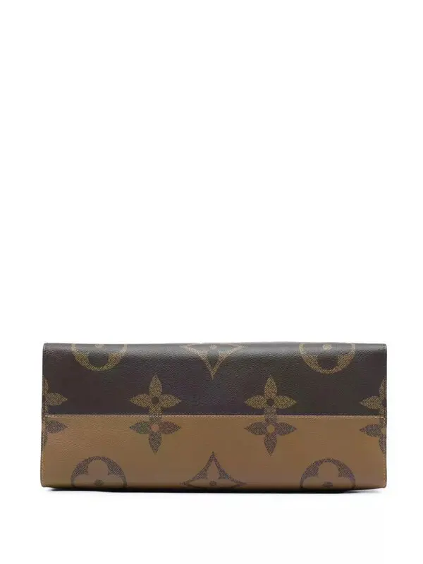 LOUIS VUITTON Monogram Reverse Giant Onthego Gm Satchel - Brown