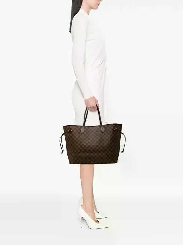 LOUIS VUITTON Damier Ebene Neverfull Gm Tote Bag - Brown