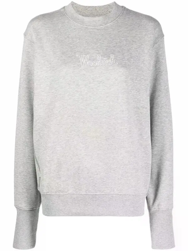 Woolrich Logo-embroidered Organic Cotton Sweatshirt