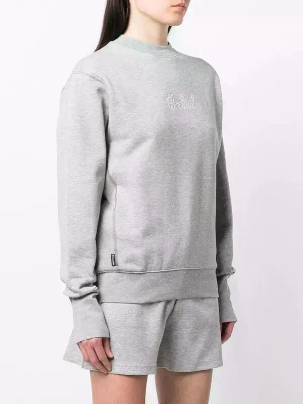 Woolrich Logo-embroidered Organic Cotton Sweatshirt