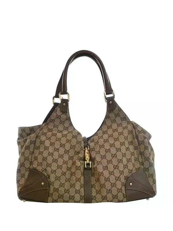 Gucci Gg Canvas Jackie Bardot Shoulder Bag