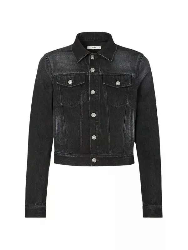 Fendi Faded-effect Denim Jacket