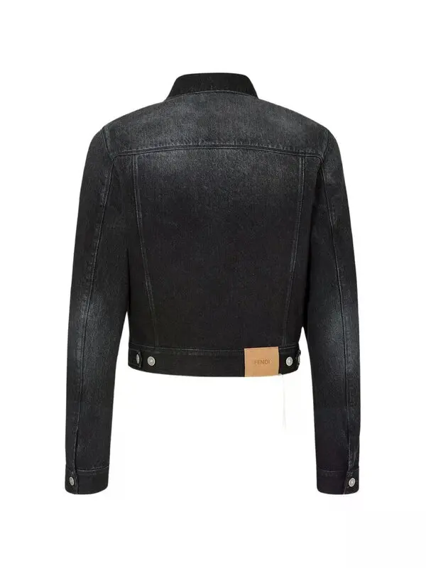 Fendi Faded-effect Denim Jacket