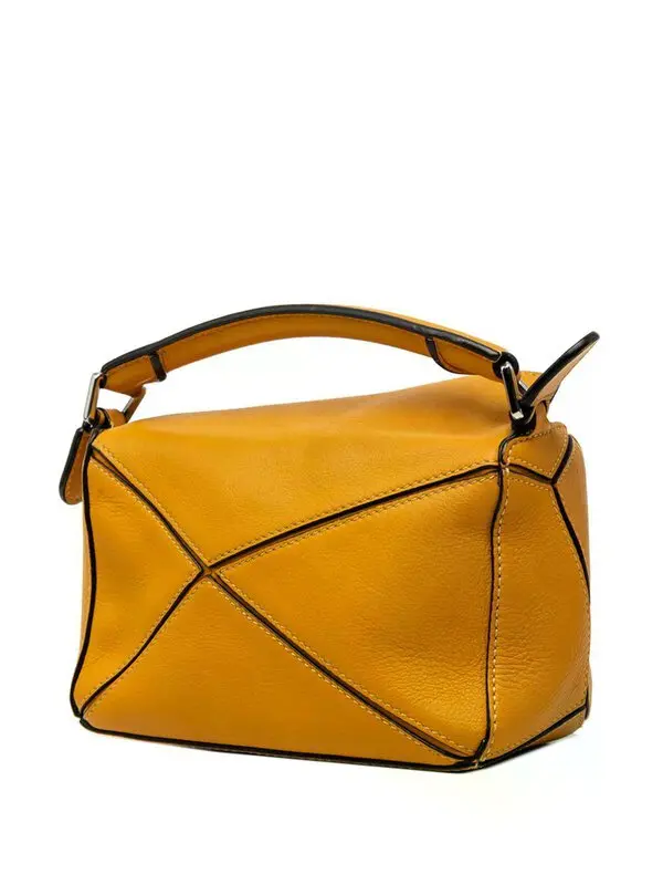 Loewe 2020 Mini Calfskin Puzzle Satchel - Yellow