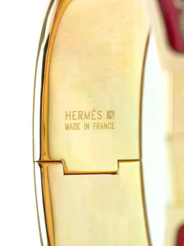 Hermès Wide Enamel Bracelet Gm