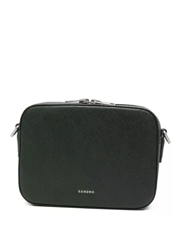 Sandro Small Zip-fastening Cross-hatch Messenger Bag