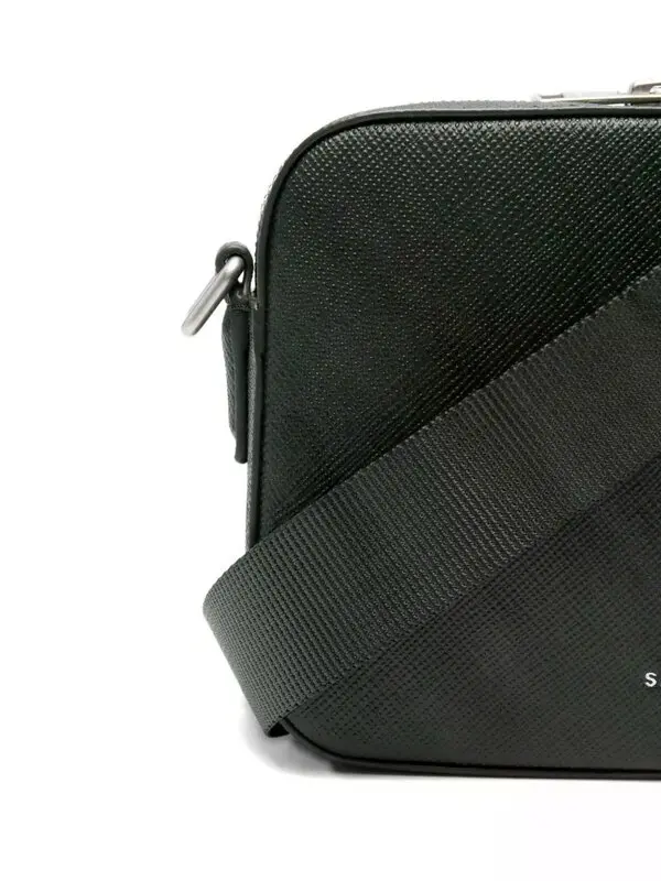 Sandro Small Zip-fastening Cross-hatch Messenger Bag