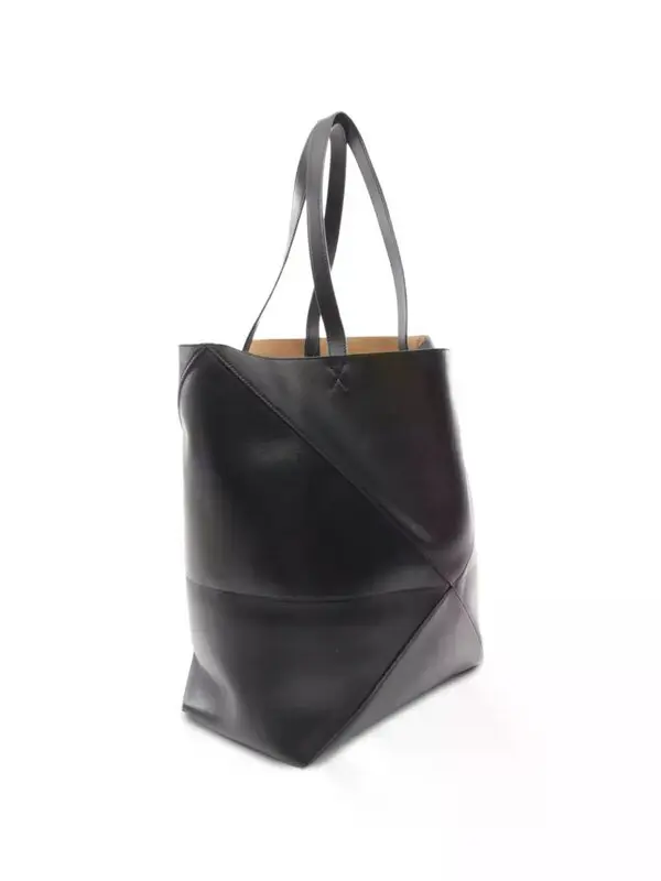 Loewe Puzzle Fold Tote Bag - Black