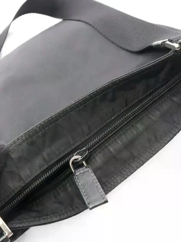 Prada Saffiano Leather Shoulder Bag - Black