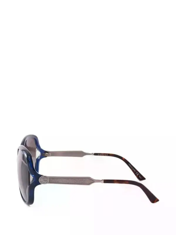 Gucci 2010s Interlocking G Butterfly Sunglasses