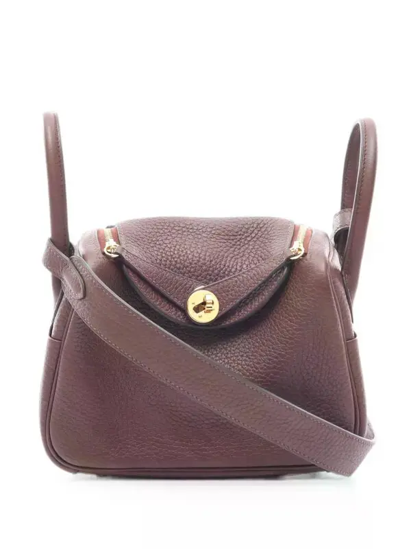 Hermès 2020 Mini Lindy Clemence-leather Tote Bag - Brown
