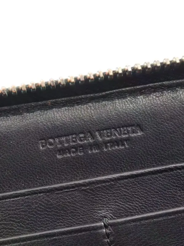 Bottega Veneta 2010s Intrecciato Karung Wallet