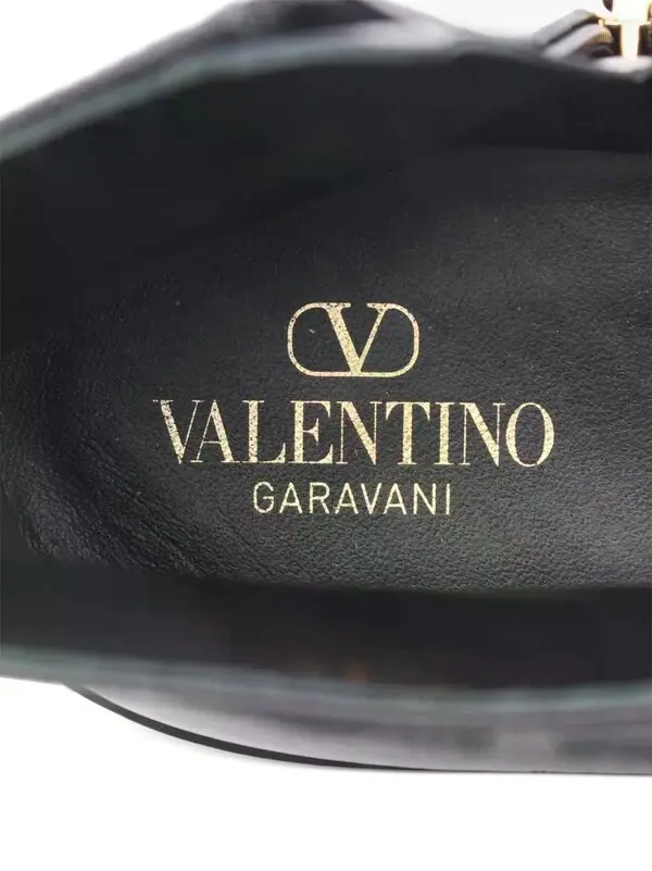 Valentino Garavani Leather Vlogo Ankle Boots