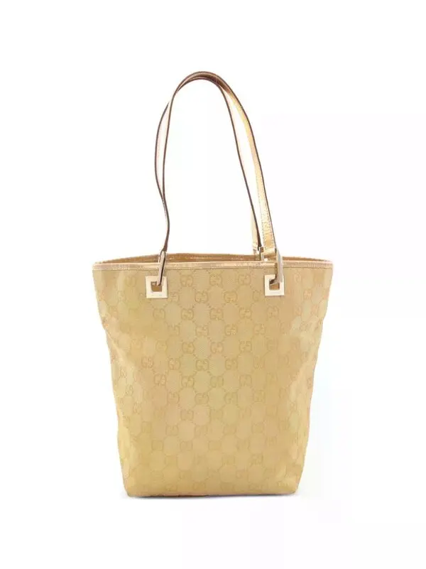 Gucci 2010s Gg Canvas Tote Bag - Gold