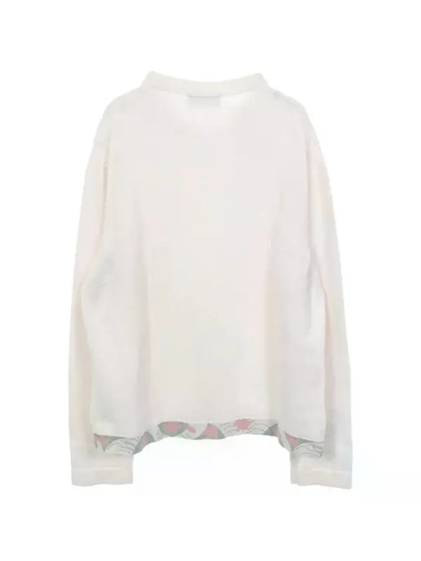 Dior Long-sleeve Sweater With Floral Detail