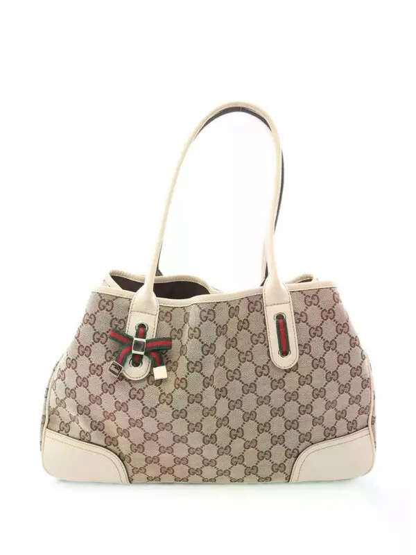 Gucci 2000s Gg Canvas Princy Tote Bag - Neutrals