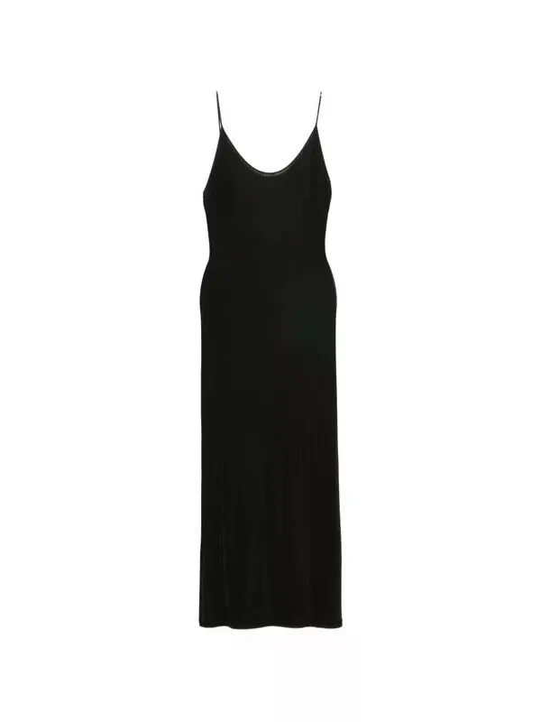 Saint Laurent Chain-link-strap Backless Maxi Dress