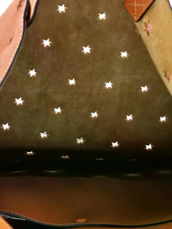 Loewe Stars Vertical Laser Cut Leather Tote Bag