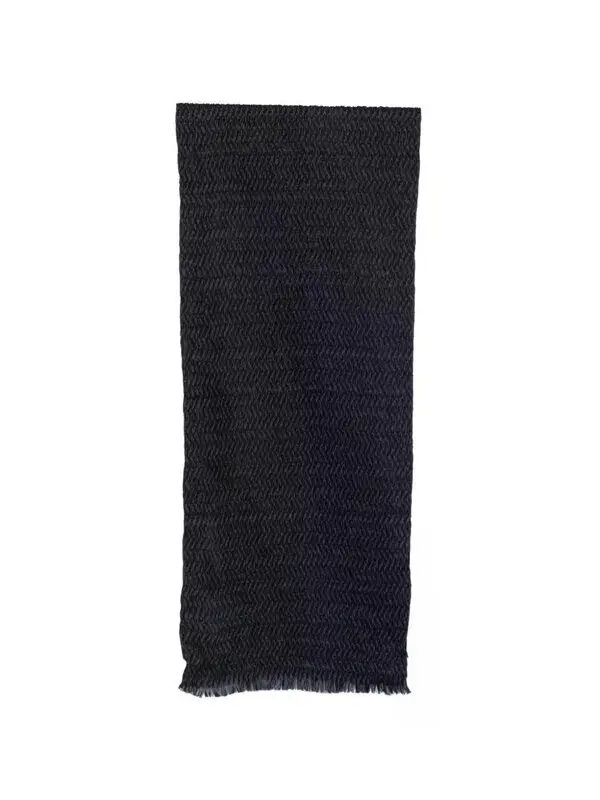 Giorgio Armani Crinkled-finish Fringed Scarf