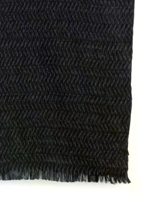 Giorgio Armani Crinkled-finish Fringed Scarf
