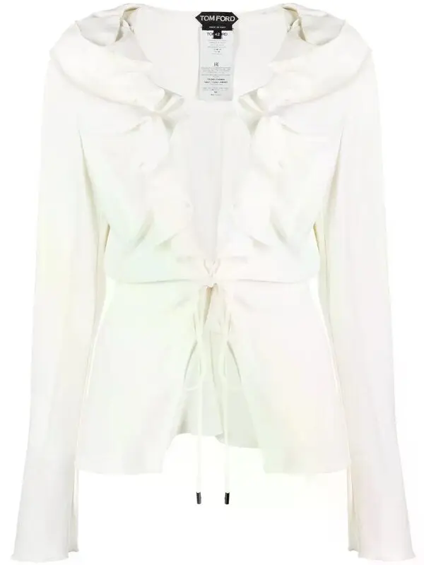 TOM FORD Tie-fastening Long-sleeve Top
