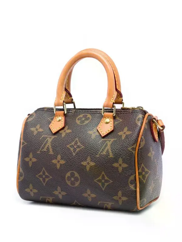 LOUIS VUITTON Monogram Nano Speedy Bandouliere Satchel