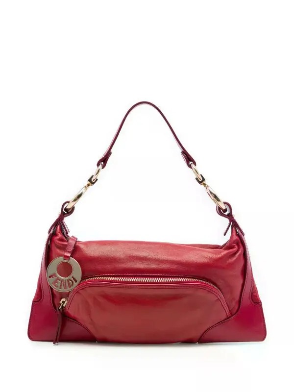 Fendi 2000-2010 Leather Chef Pocket Shoulder Bag