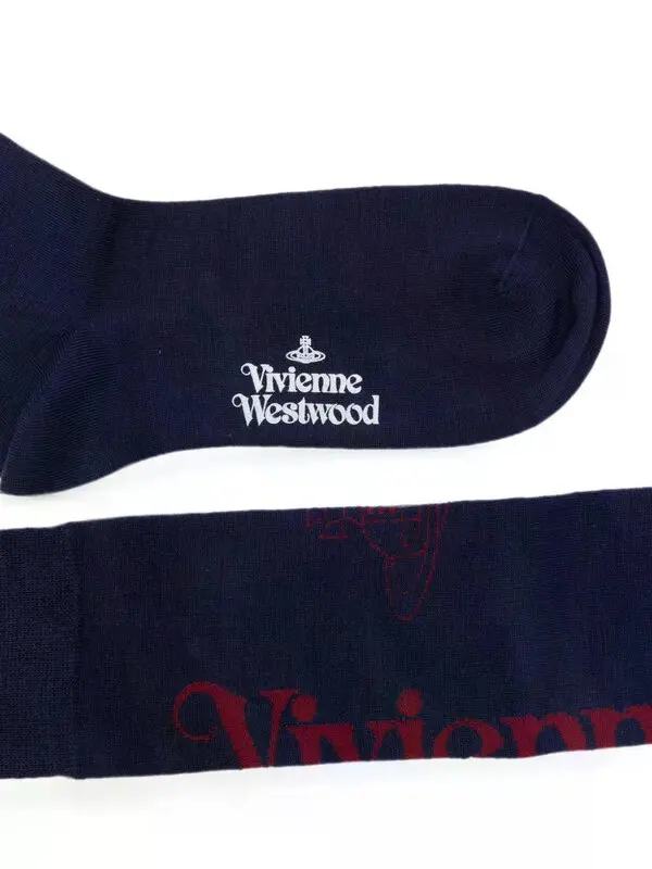 VIVIENNE WESTWOOD Half Logo High Socks