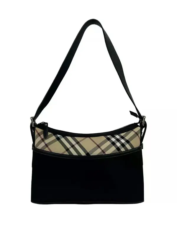 Burberry 2000-2017 Nova Check And Nylon Shoulder Bag - Black