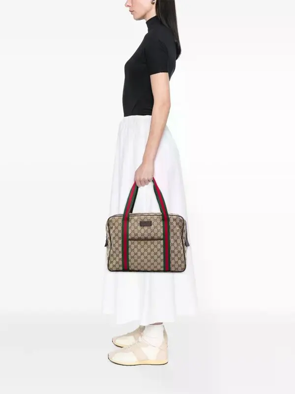Gucci 2016-2026 Gg Canvas Web Business Bag