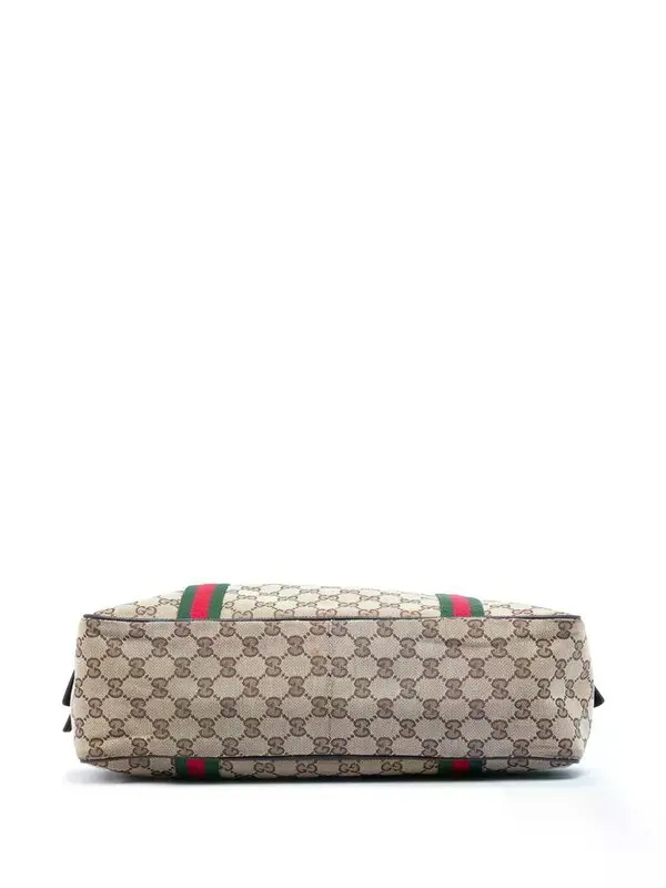 Gucci 2016-2026 Gg Canvas Web Business Bag