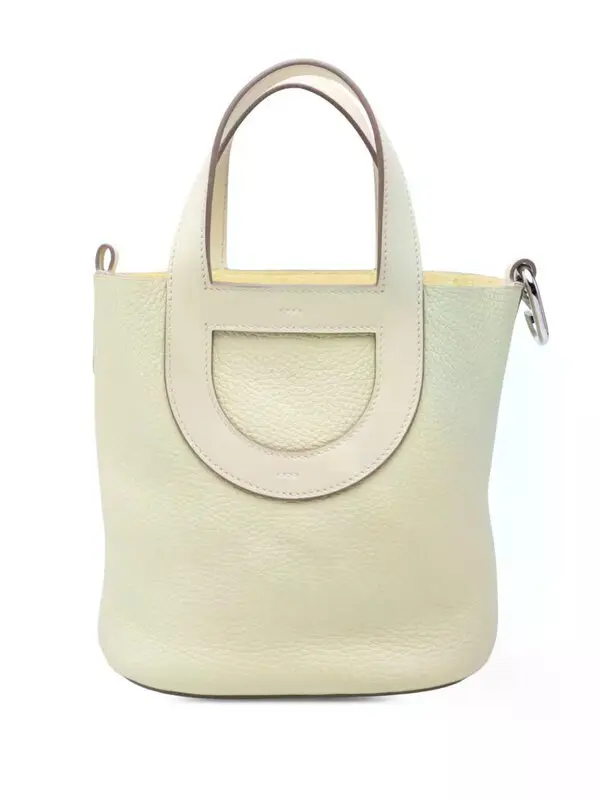 Hermès 2024 Clemence And Swift In The Loop 18 Handbag - Yellow