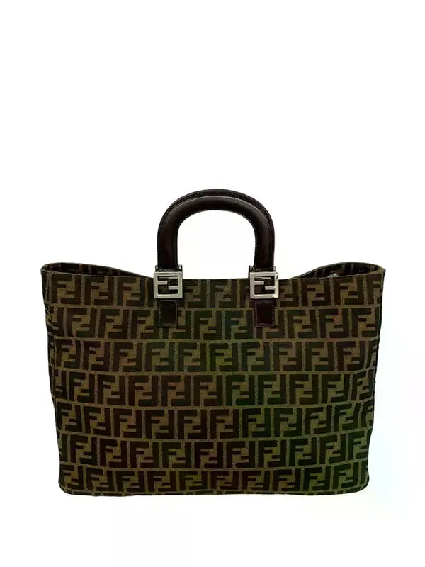Fendi Zucca Canvas Twins Tote Bag