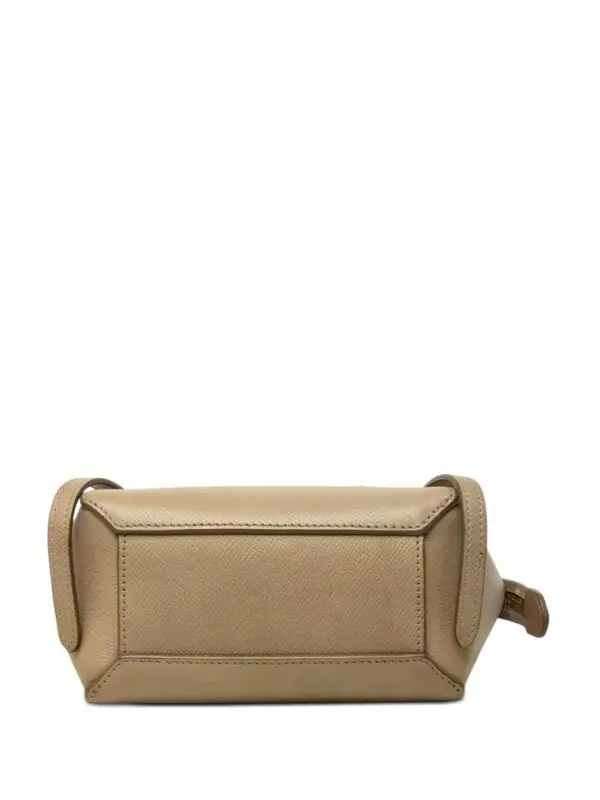 Celine 2020 Pico Grained Calfskin Belt Bag Satchel - Neutrals