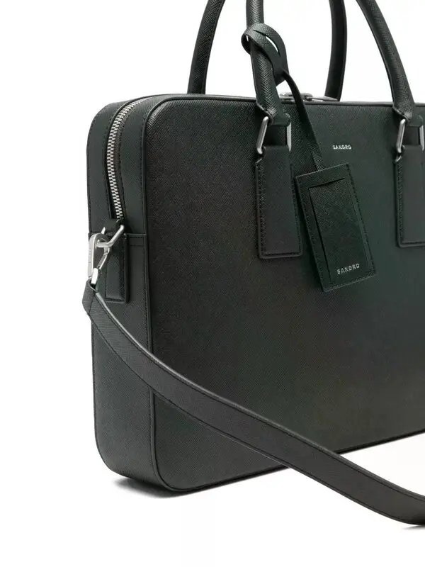 Sandro Textured Zip-fastening Briefcase