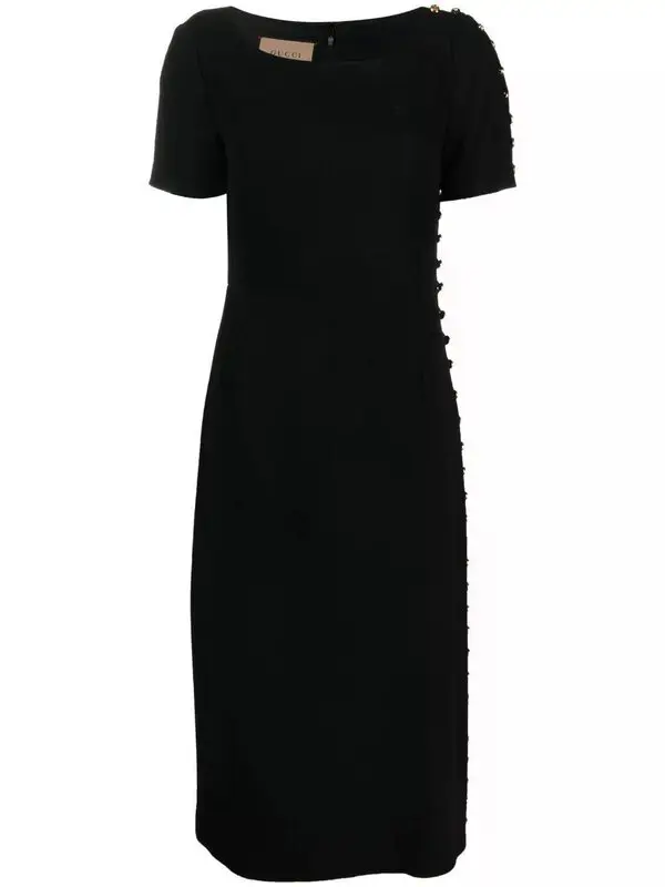 Gucci Button-front Midi Dress