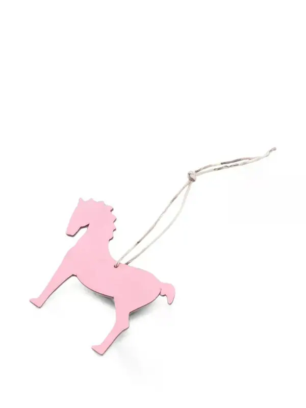 Hermès 2010s Paddock Cheval Bag Charm - Red
