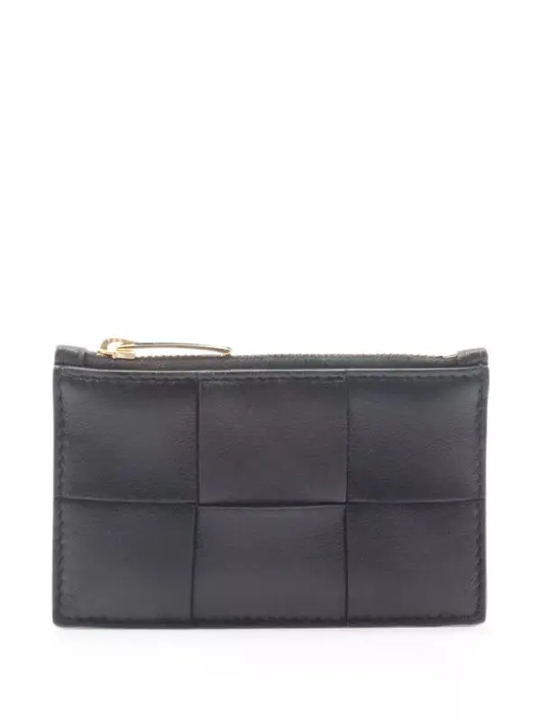 Bottega Veneta 2010s Cassette Card Case Coin Purse - Black