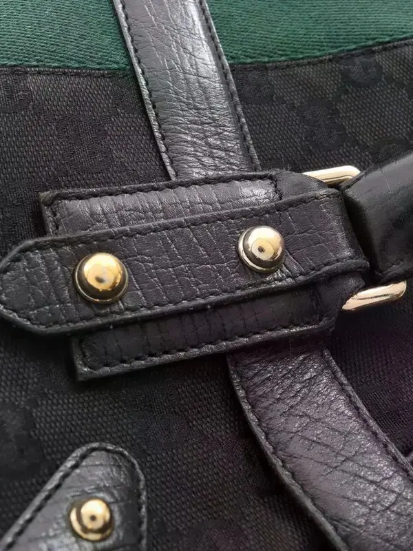 Gucci 2000s Horsebit Gg Canvas Handbag