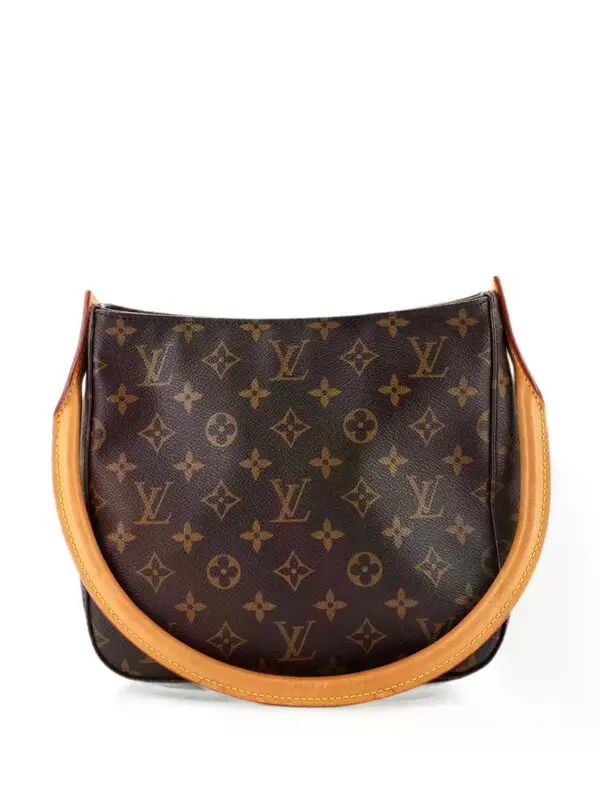 LOUIS VUITTON Looping Handbag Monogram Canvas Mm Satchel