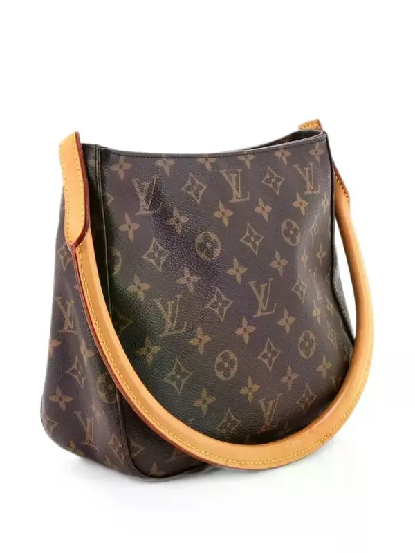 LOUIS VUITTON Looping Handbag Monogram Canvas Mm Satchel