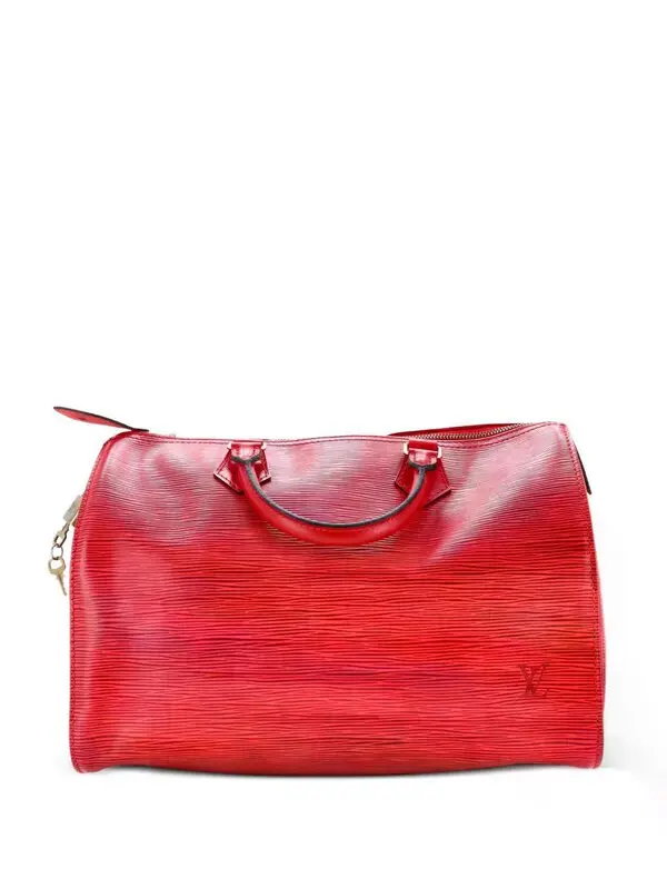 LOUIS VUITTON Epi Leather Speedy Satchel - Red