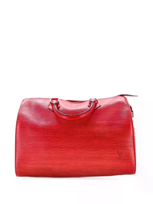LOUIS VUITTON Epi Leather Speedy Satchel - Red
