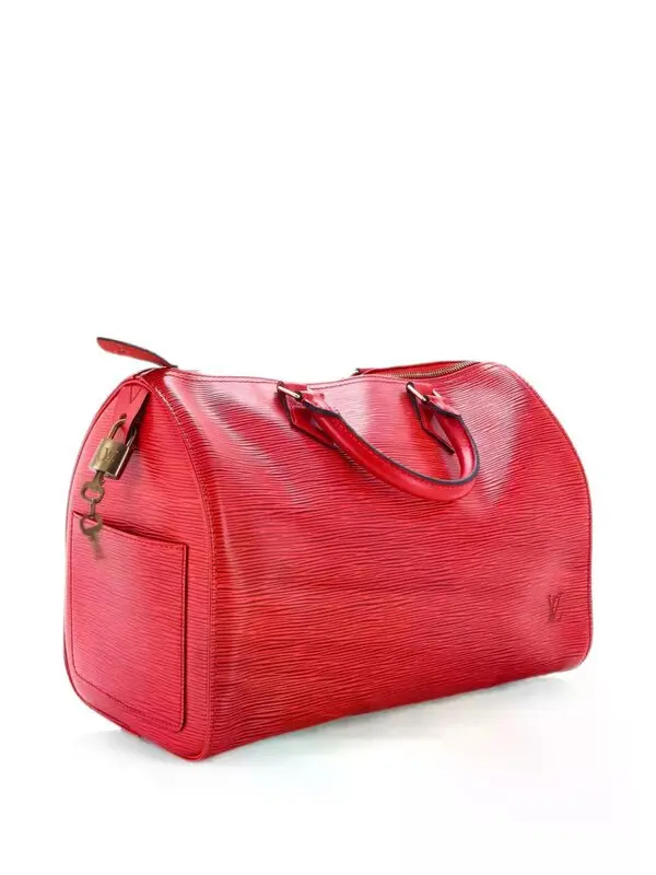 LOUIS VUITTON Epi Leather Speedy Satchel - Red