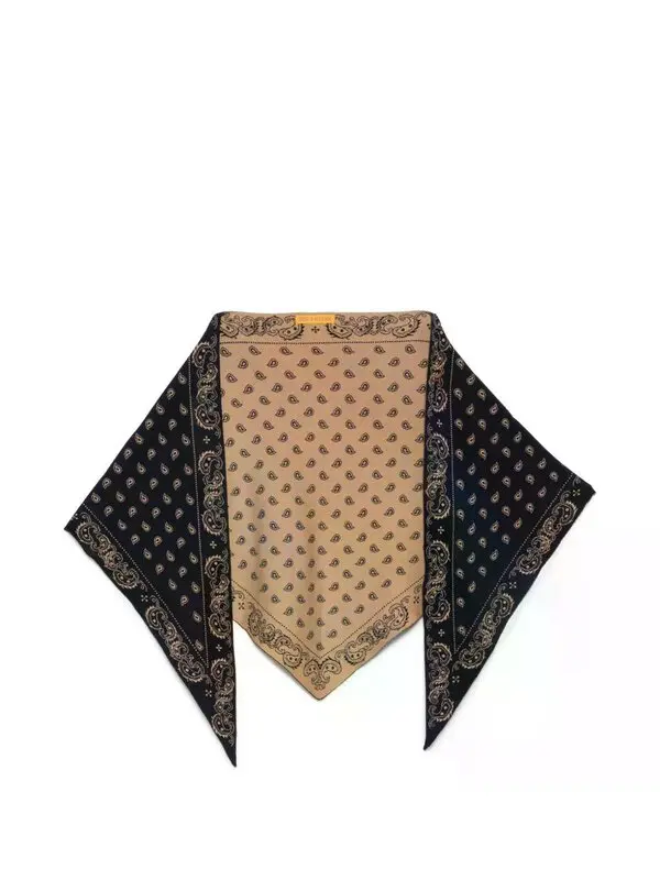 Guest In Residence Paisley-print Bandana Scarf - Neutrals