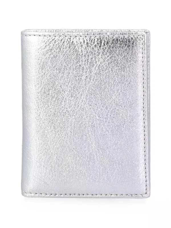 Comme Des Garçons Metallic-effect Card Holder - Silver